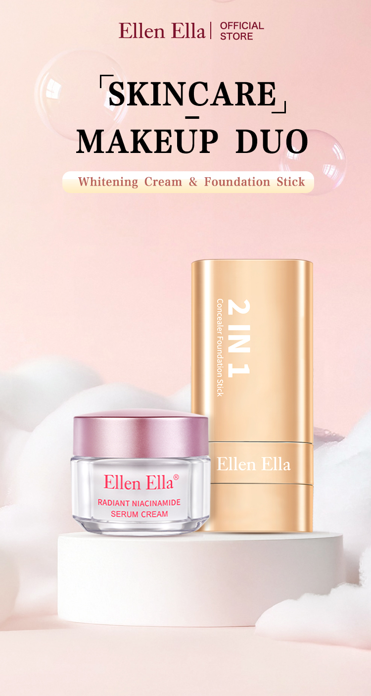 Ellen Ella Beauty Set Concealer And Foundation Stick 21g Niacinamide ...