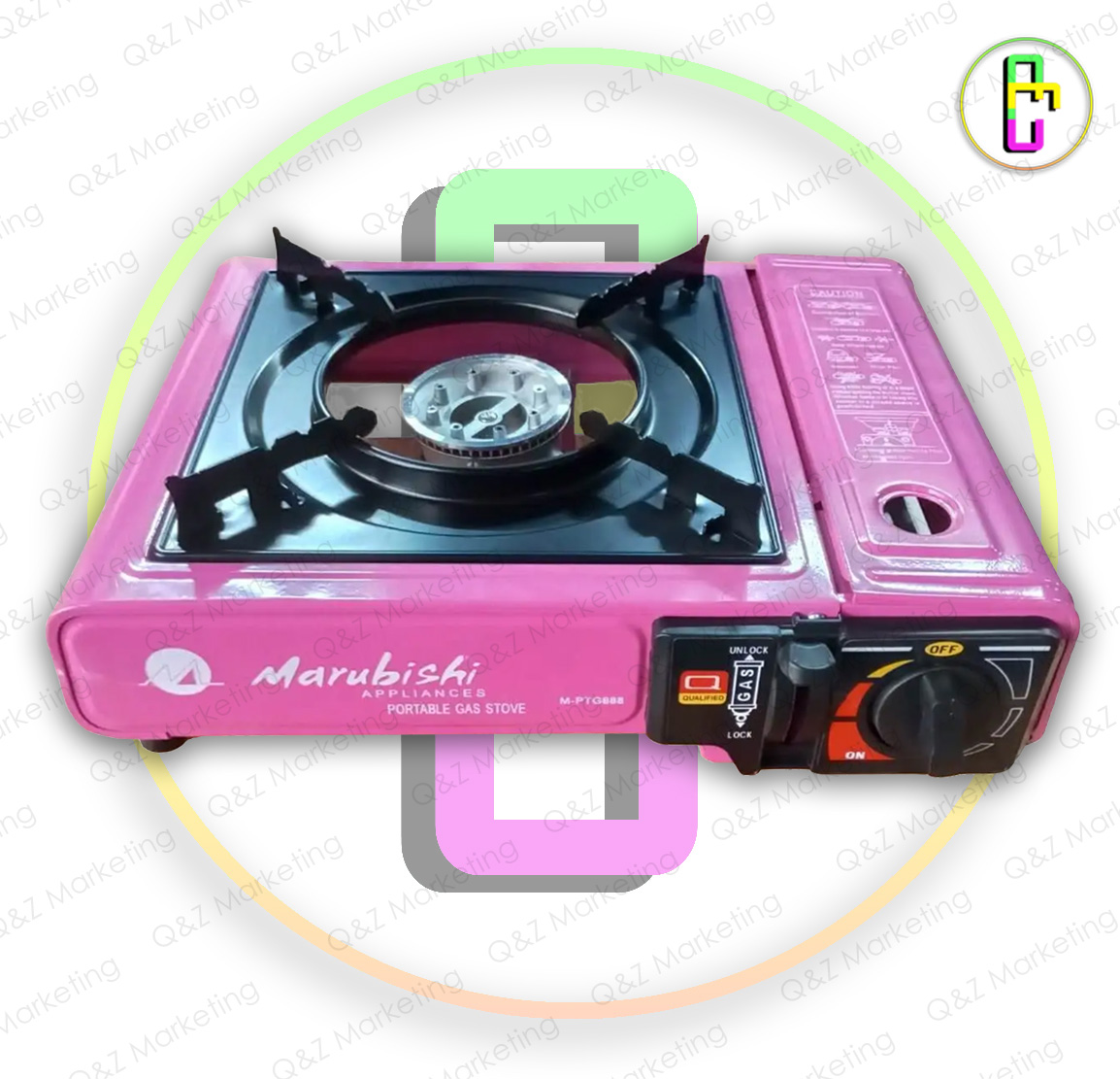 MARUBISHI M-PTG888 Outdoor Single Portable Butane Gas Stove with Case (Blue & Pink) | Shopee ...