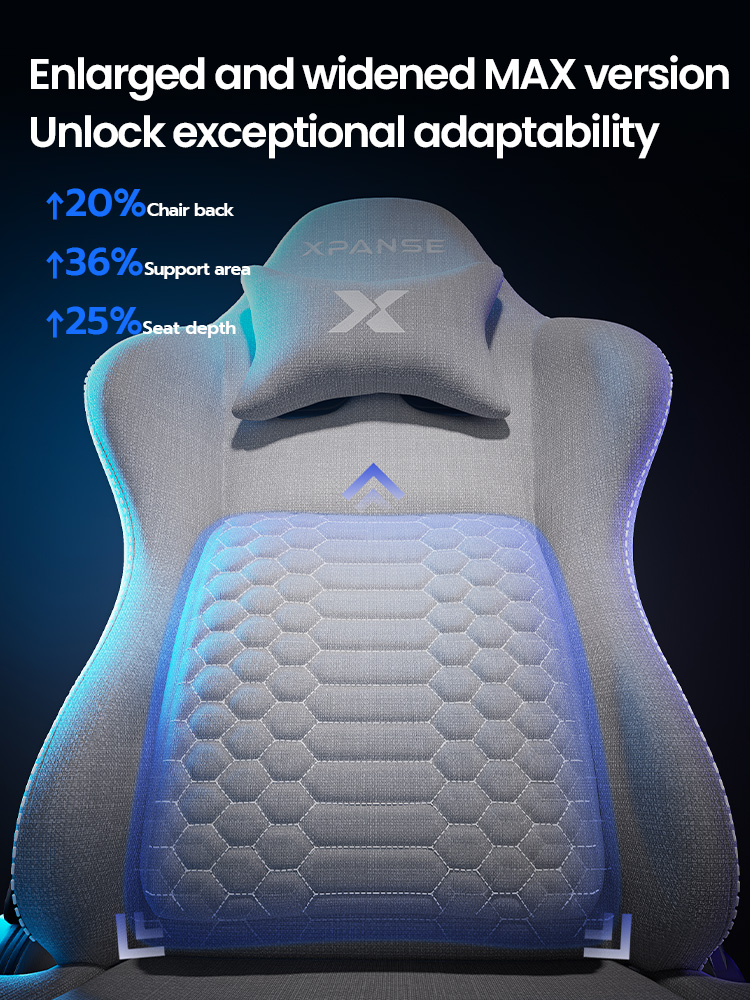 Xpanse Dynamic Lumbar Gaming Chair Ergonomics Office Chair Computer ...