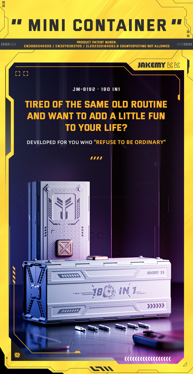 Jakemy 180-in-1 Mini Container Precision Screwdriver Set (JM-8192 ...