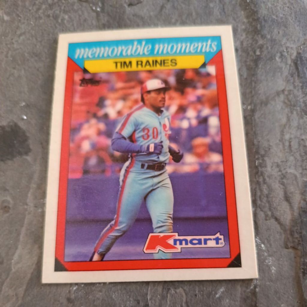Tim Rock Raines Montreal Expos 1988 Kmart Memorable Moments MLB ...