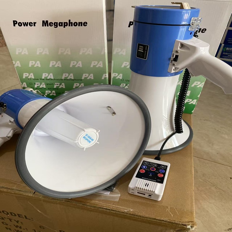 Handheld Megaphone With Recorder Megaphone Speaker 50W Recording Comes ...