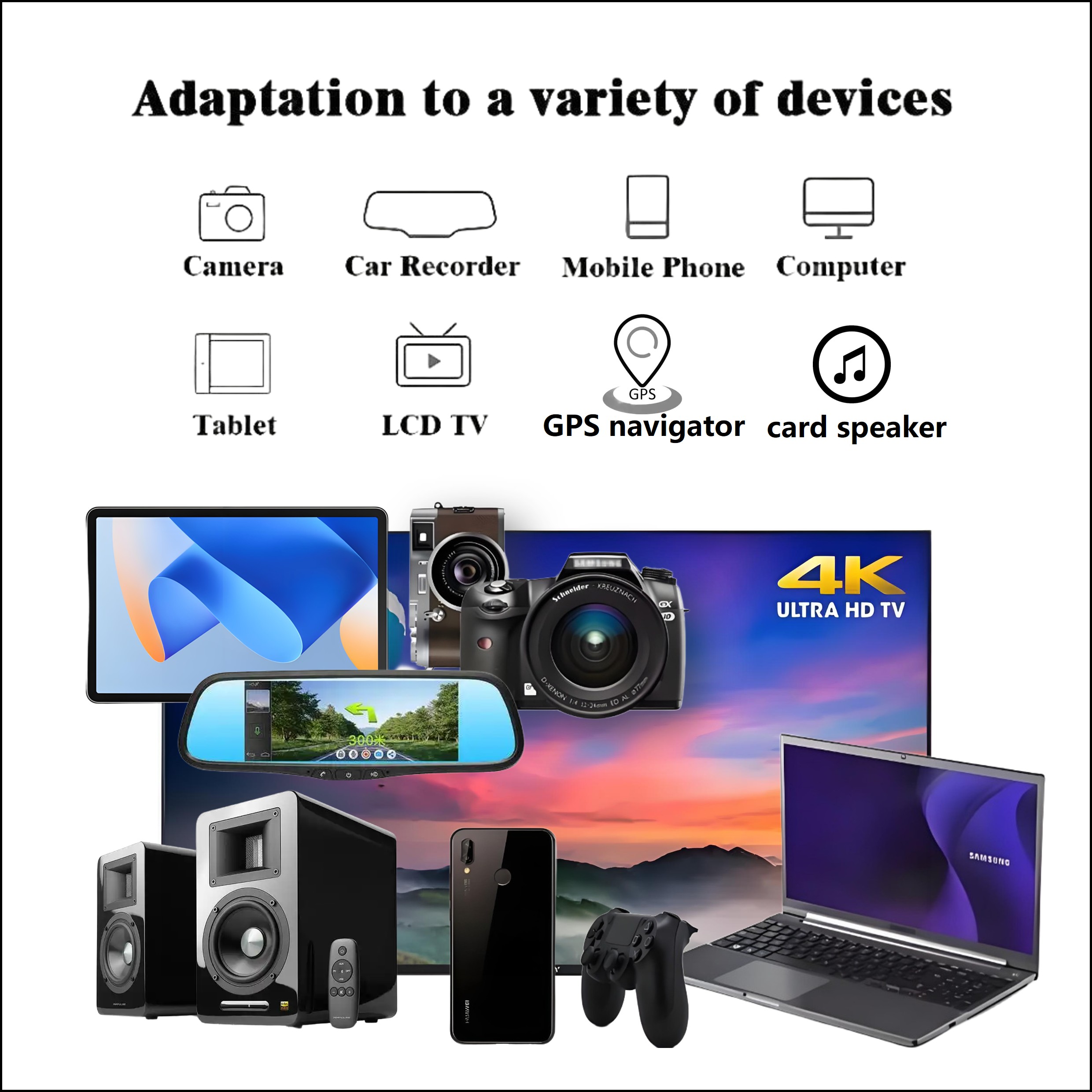 Samsung Evo Plus Micro SD Card 100% Original 128GB/256GB/512GB/1TB Memory Card TF Card with ...