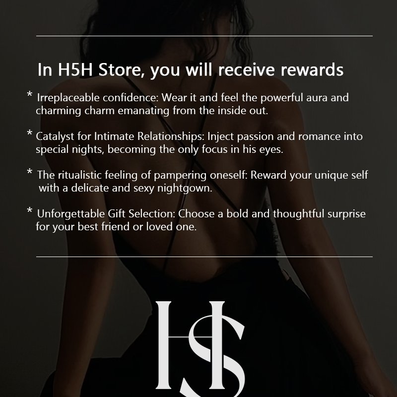 H5H Night Dress Sleepwear Ice Silk Halter Nighties Backless Honeymoon ...