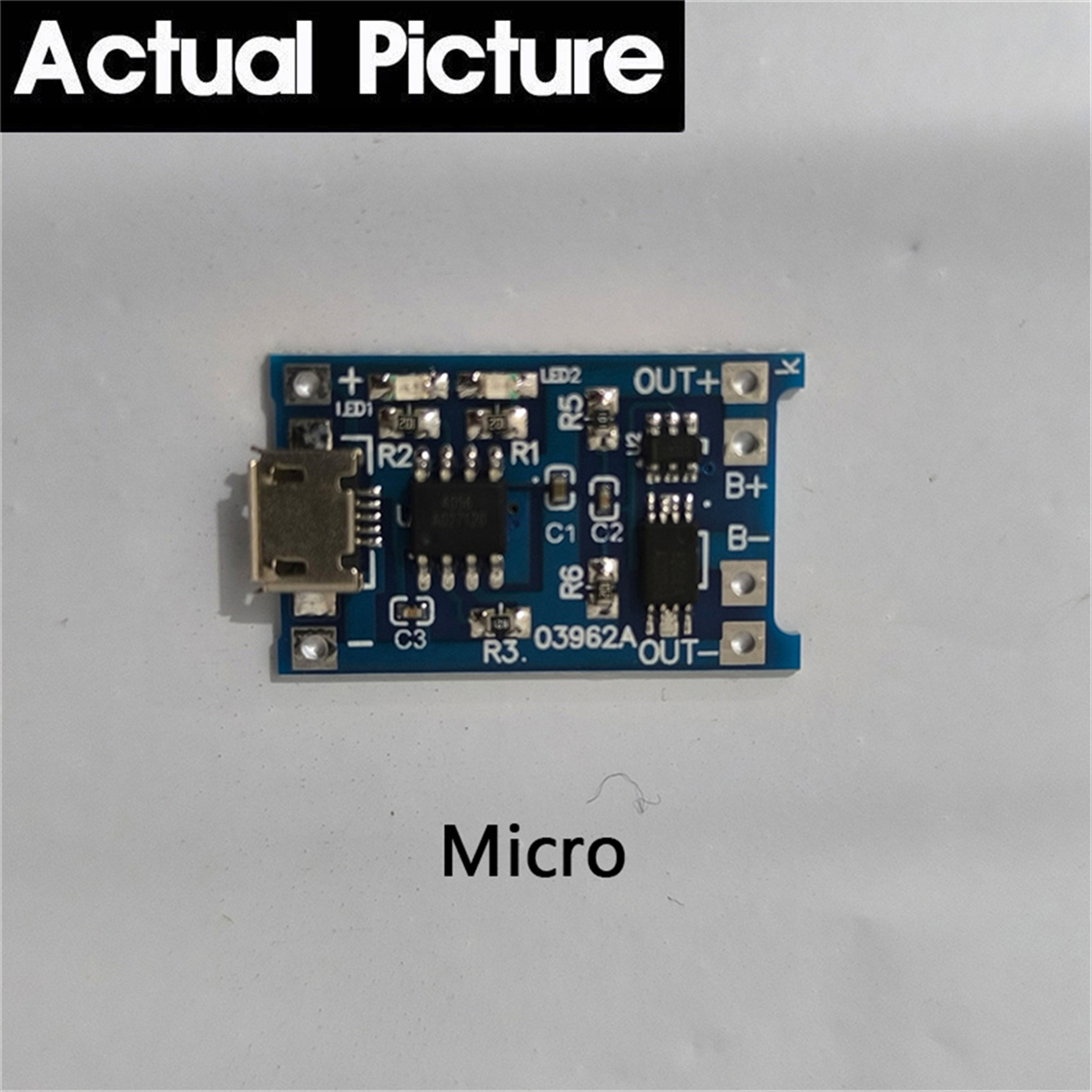 18650 Lithium Battery Charging Board Module TP4056 03962A with ...