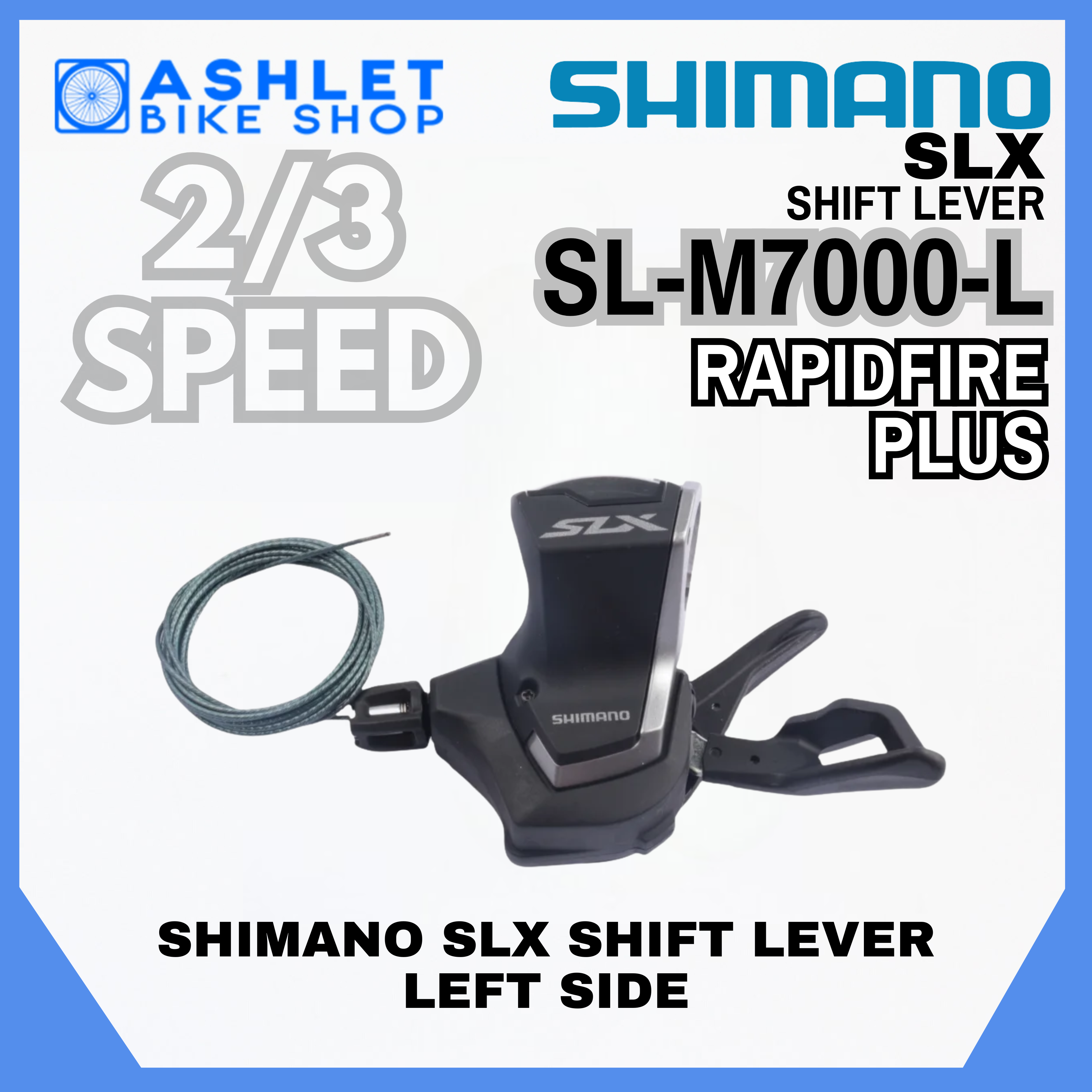 ORIGINAL SHIMANO SLX SL-M7000-L RAPIDFIRE PLUS Left Shift Lever 2/3 ...