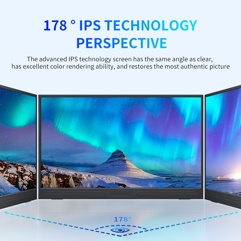 Expose 14 inch Portable Gaming Monitor 4K IPS FHD for Switch PS4 Phone ...