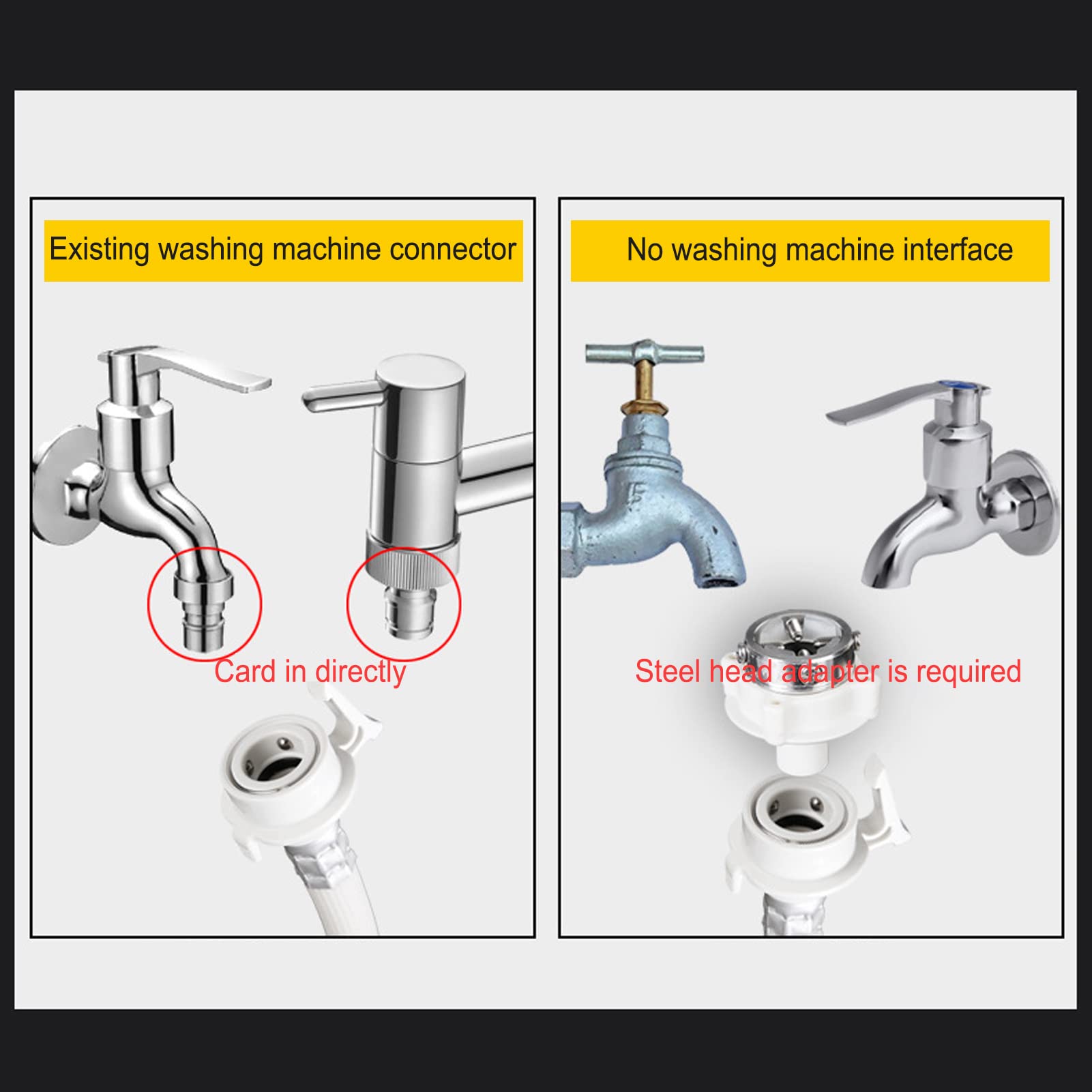 2.5-15m Optional Automatic Washing Machine Inlet Pipe Inlet Water Hose ...