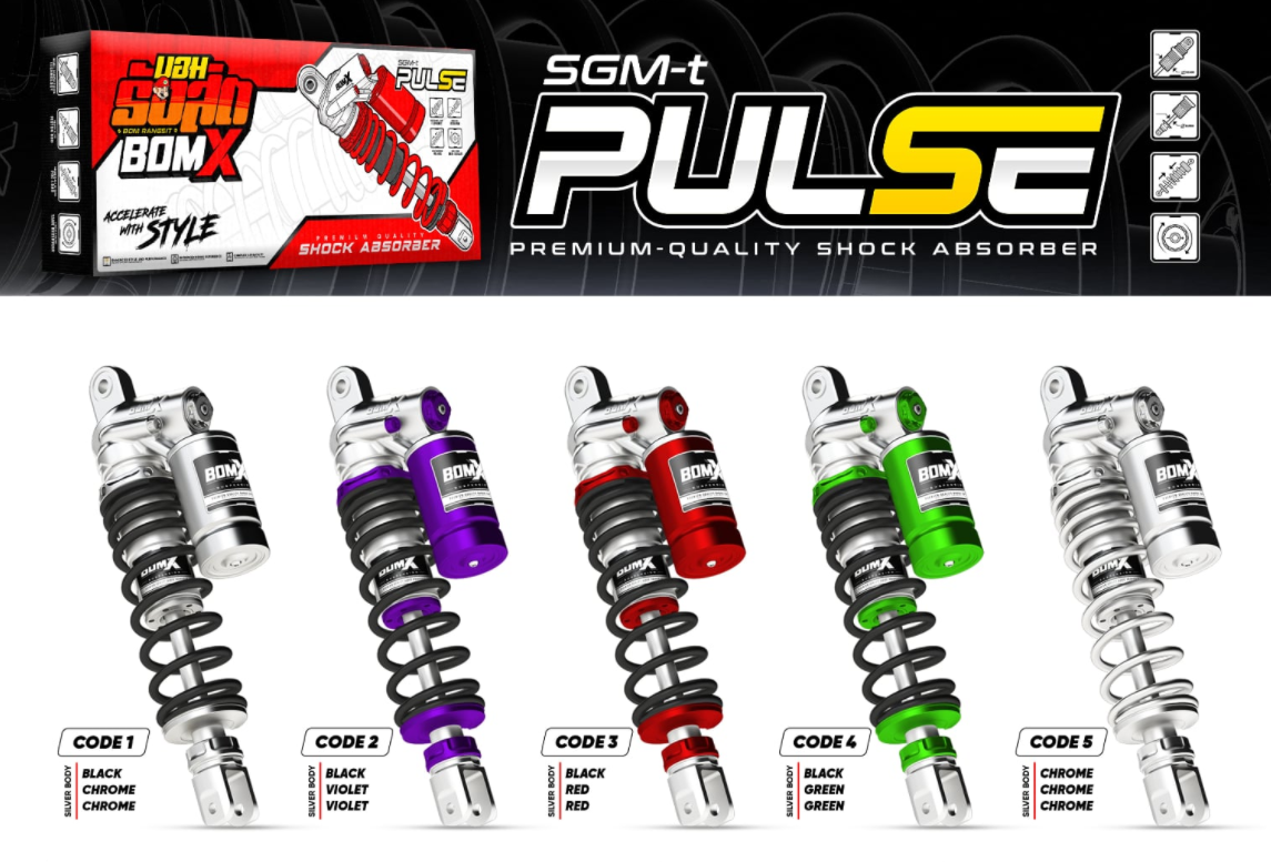 BOMRANGSIT Pulse Suspension Premium Quality Shock Absorber (CLICK,125 ...