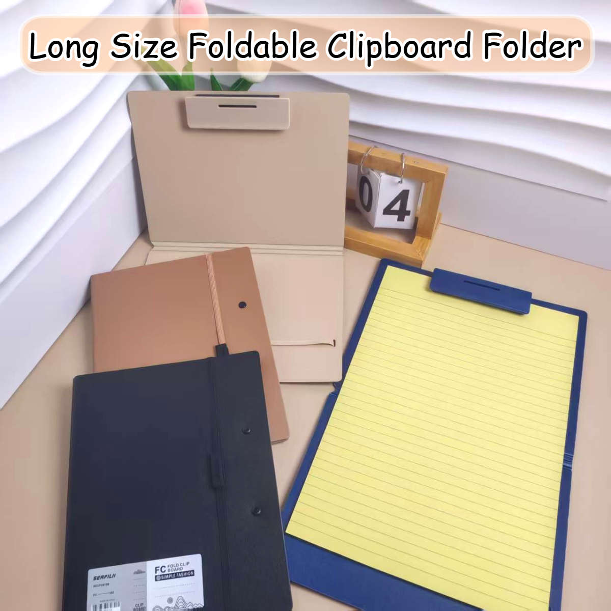 Long Foldable Clipboard Folder Folding Board Portable Foldable Folder ...