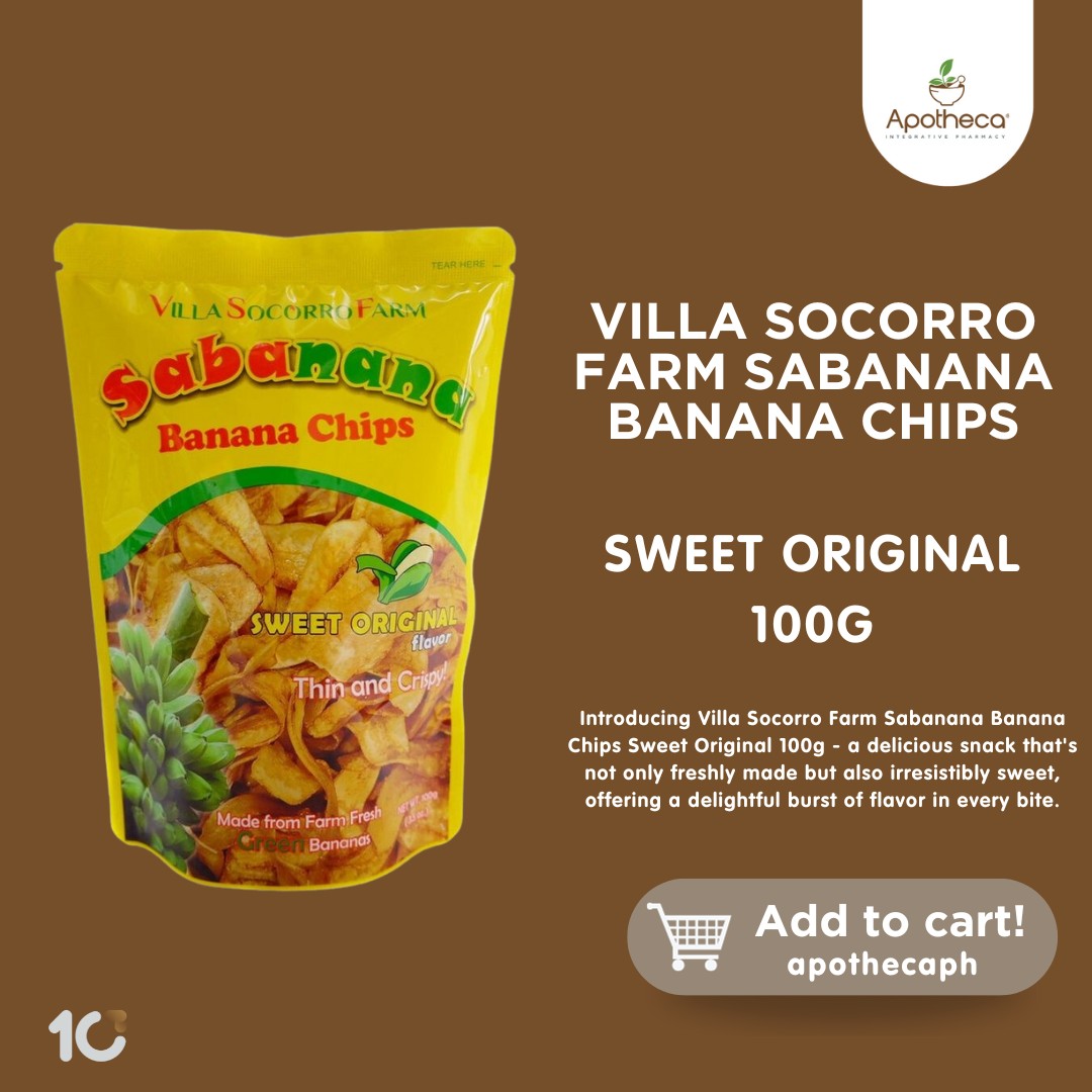 Villa Socorro Sabanana Sweet Original Banana Chips – All-Natural ...