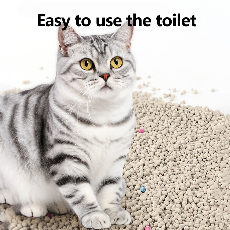 10L/5L Bentonite Cat litter High Absorption Odor Control Clumping Food ...
