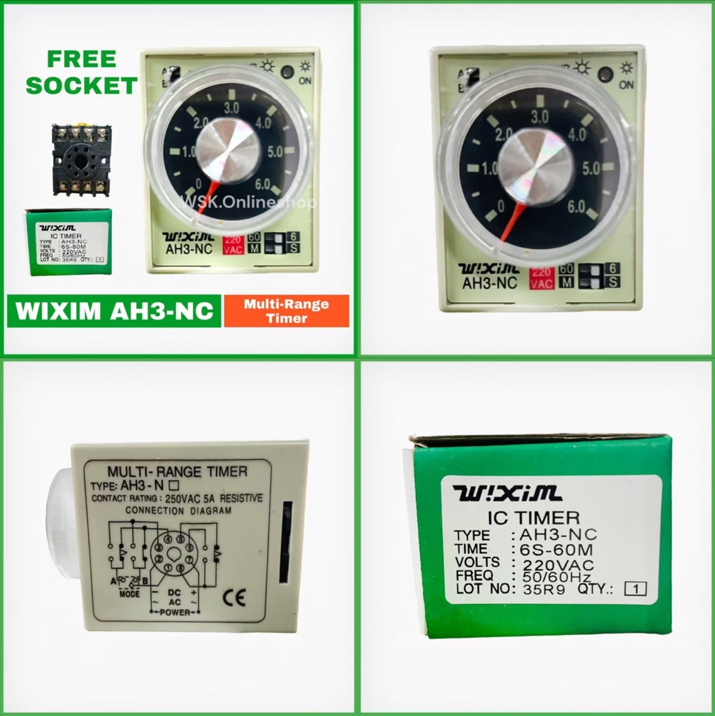 WIXIM MULTI-RANGE ON DELAY TIMER | SSK Electrical Supply | Shopee ...