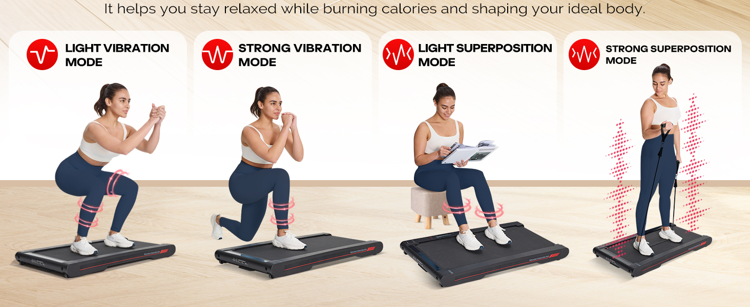 Walking Vibration Pad with Low Noise Walking Treadmill Pad with Remote ...