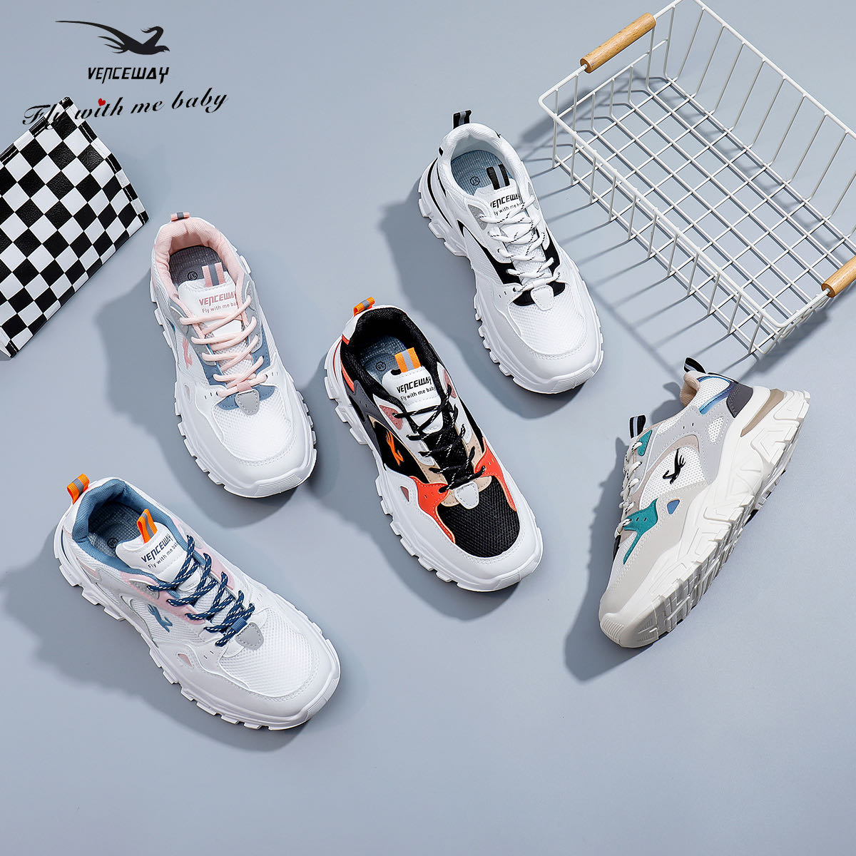 N3007 Venceway Korean Fashion Sneakers for Women – Chunky & Trendy ...