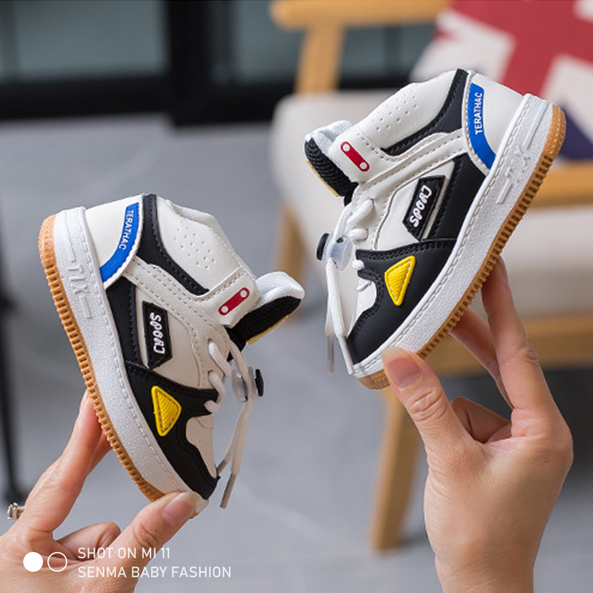 SENMA High Cut Shoes For Kids Boys Rubber Shoes Sneakers Korean Shoes ...