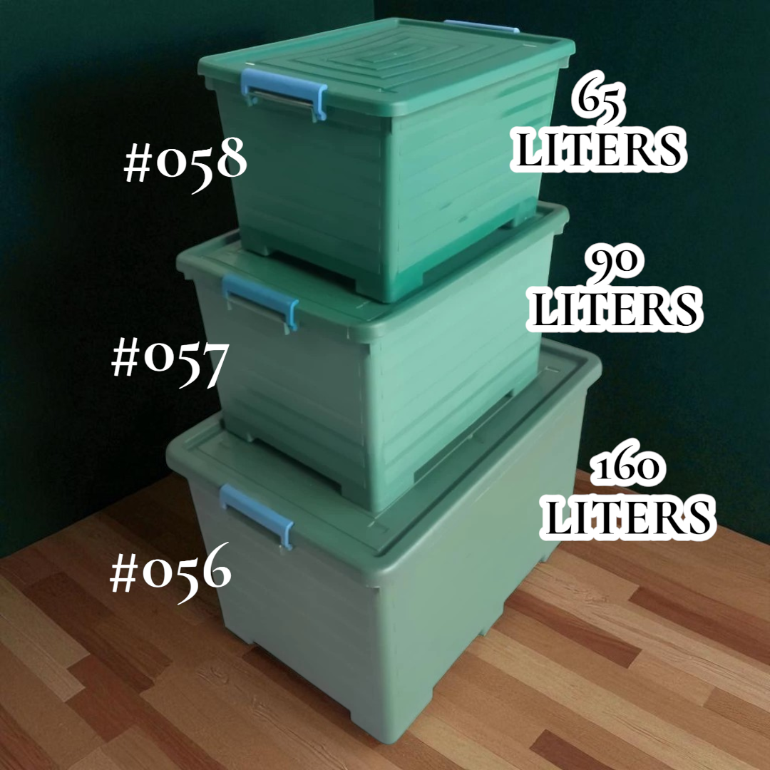 BUY 1 TAKE 1 HEAVY DUTY Storage Box with wheels and cover PEARLWAVE BOX ...