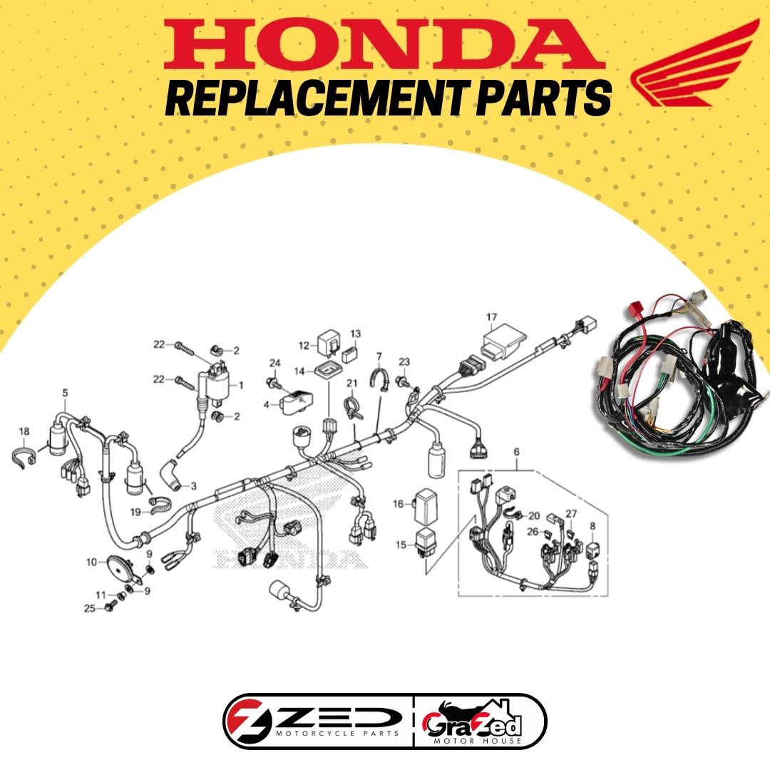 Honda Xrm 110 Wire Harness (replacement) | Shopee Philippines