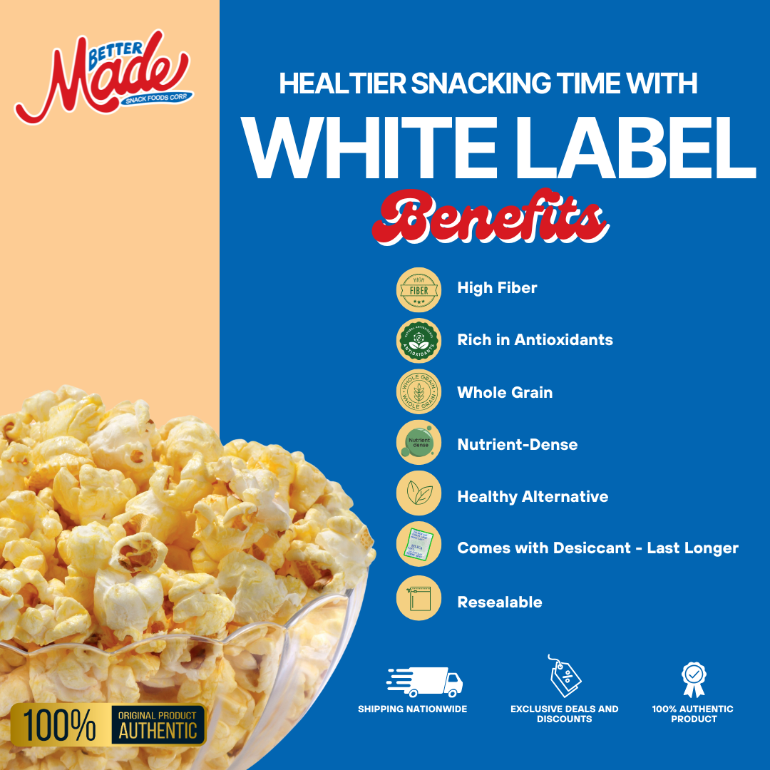 BMS - White Label Ready to Eat Popcorn RESELLER PACKAGE - 15pcs Cheese ...