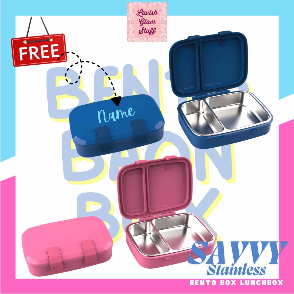 Bento Baon Box Savvy Stainless Lunchbox Spillproof and Lightweight ...