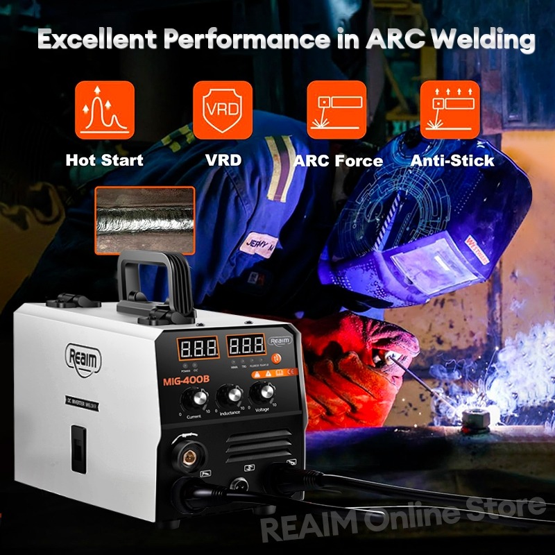 HOT Welding Machine Inverter Arc MIG400/250 3 IN1 Gasless Welder ...