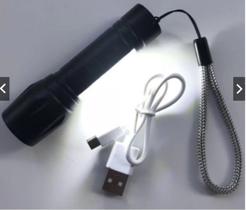 XPE + POLICE CREE mini LED Flashlight rechargeable waterproof USB ...