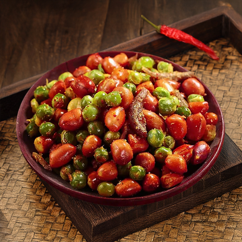 buy 1 take 1 Spicy Peanut Brittle 190g Mixed Salty Spicy Dried Fish ...