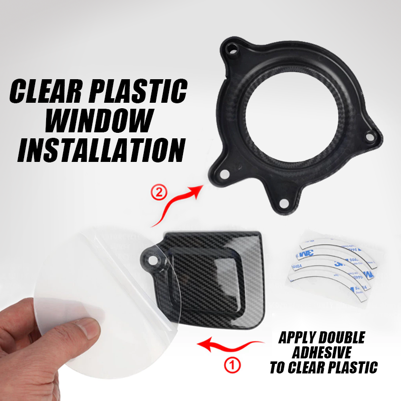 Transparent Acrylic CVT Cover for Yamaha NMAX / Aerox V2 with LED Light ...