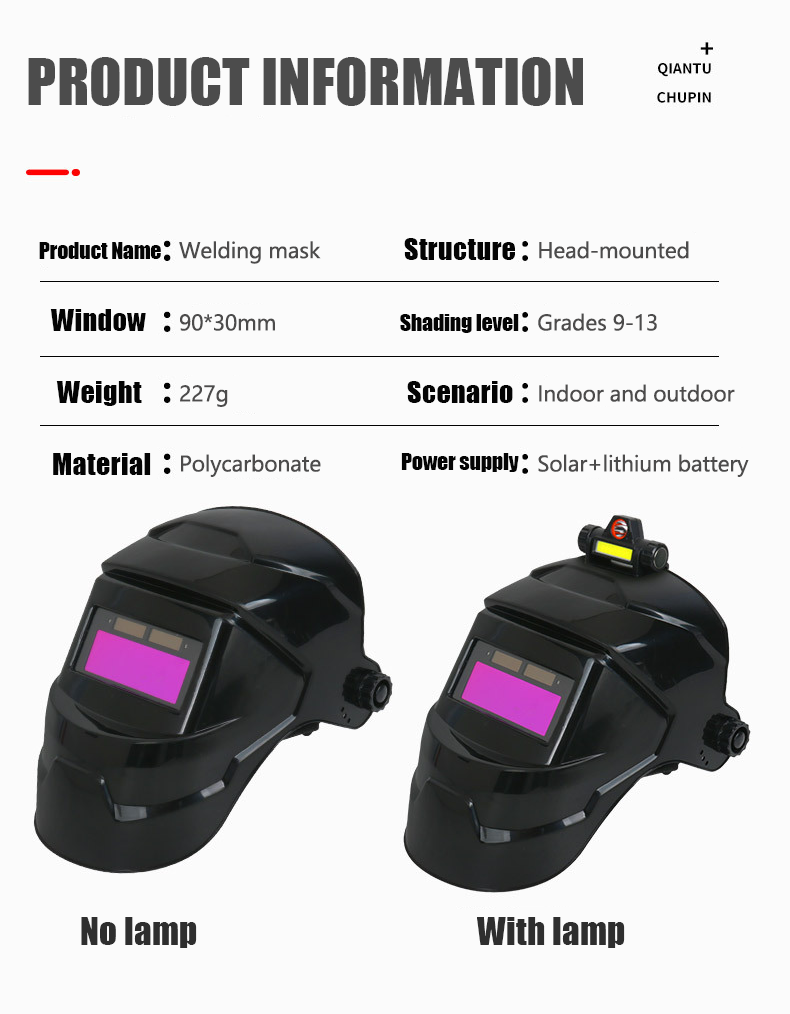 【Free 10 lenses】Welding Mask Auto Darkening Welding Helmet Full Face ...