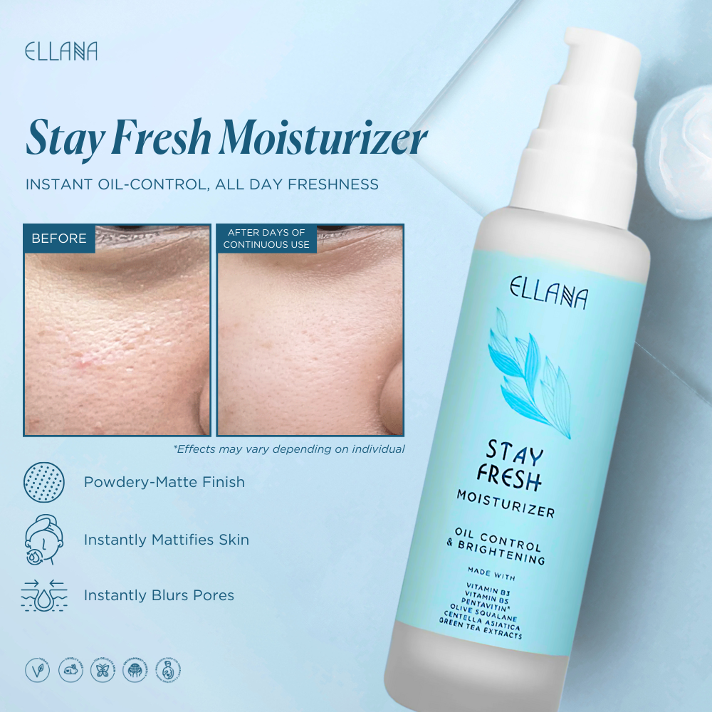 Ellana Stay Fresh Moisturizer - Instant Oil Control Powdery Matte ...