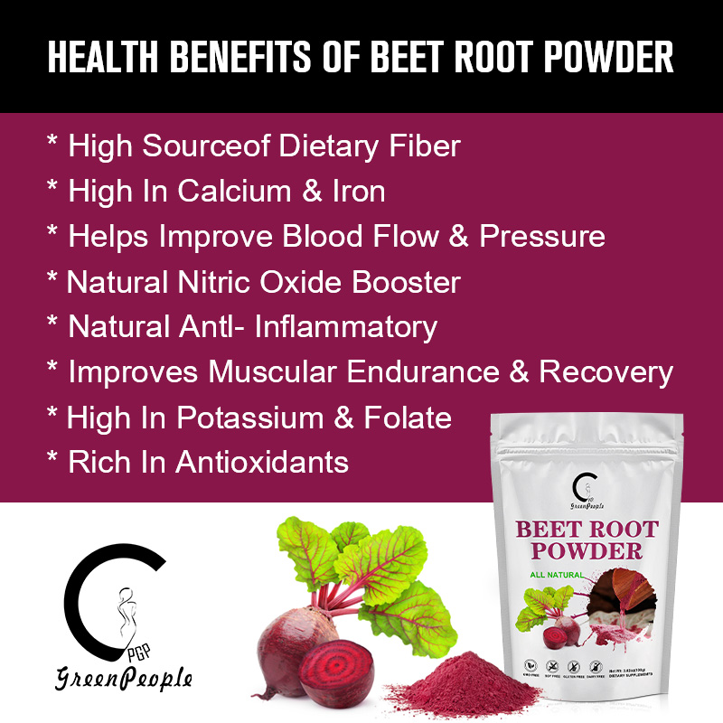 Organic Beetroot Powder Lower Blood Pressure Relieve Anemia Relieve ...