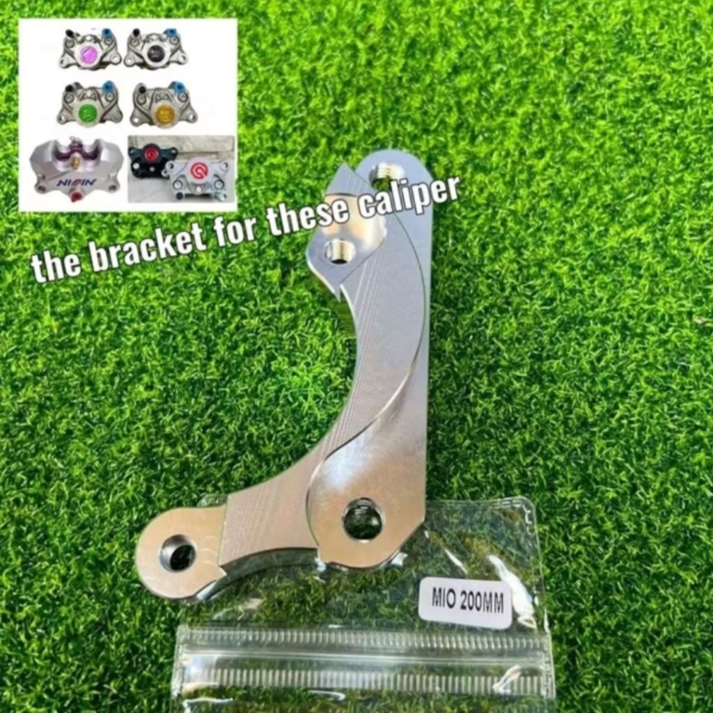 cnc bracket Only 2pot caliper 200mm 220mm 260mm 267mm Mio carb beat ...