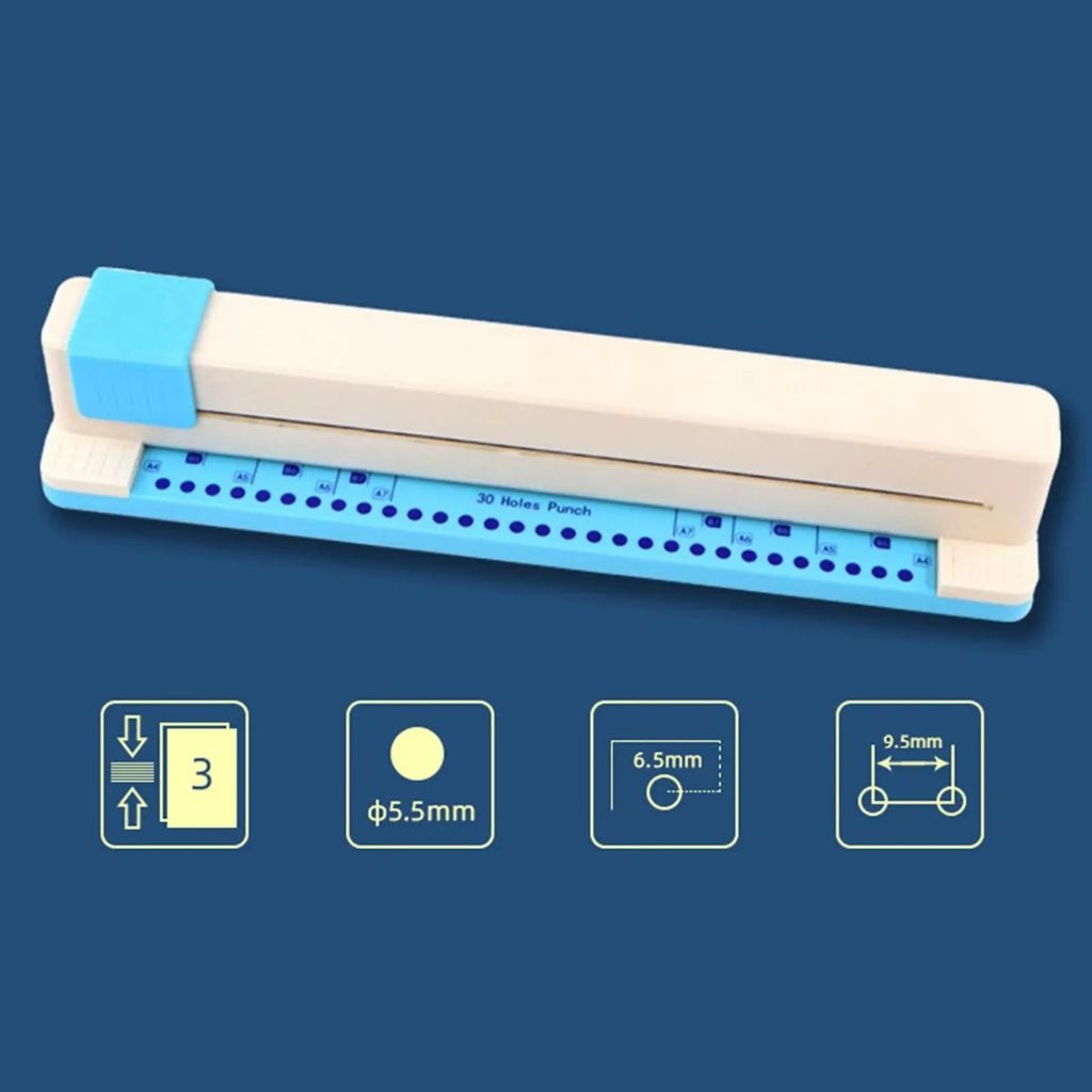 30 Hole Paper Punching Machine Paper Puncher DIY A4 Punching Machine ...