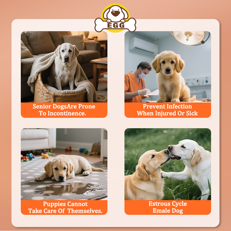 EGG Pet Diapers *5 Dog/Cat 12PCS/10PCS Absorbent Quick Disposable Male ...