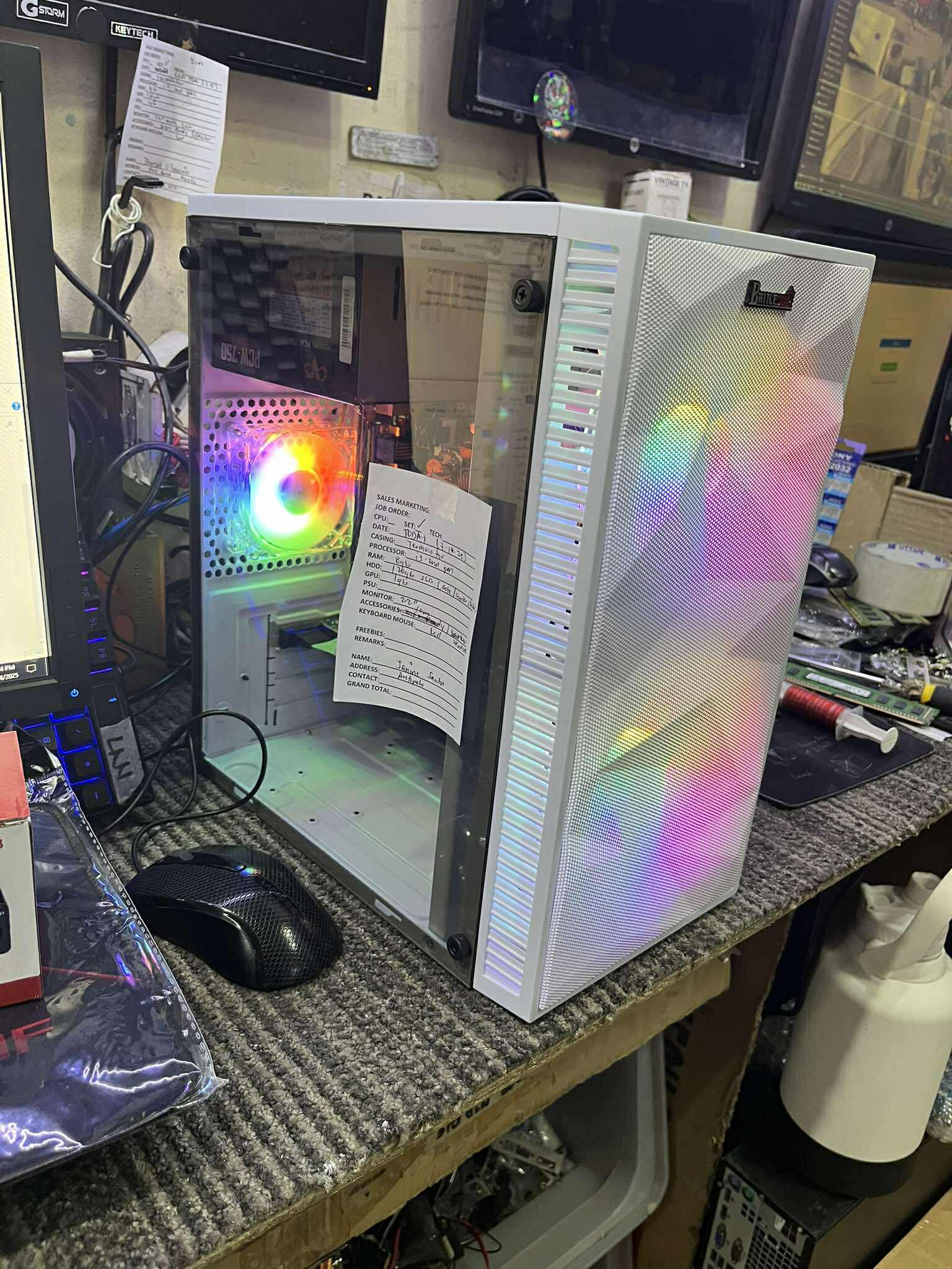 CPU DESKTOP i3 2100 4GB 500GB HDD GT210 TERMINATOR CASE SYSTEM UNIT ...