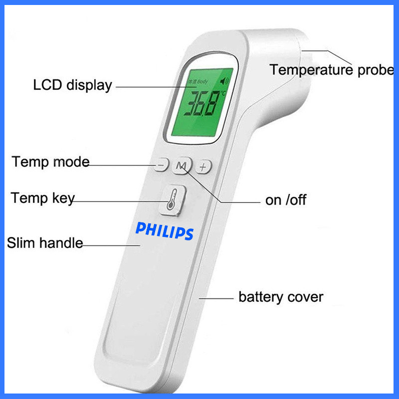 Infrared Thermometer Led Digital Non-Contact Forehead Body Thermometer ...