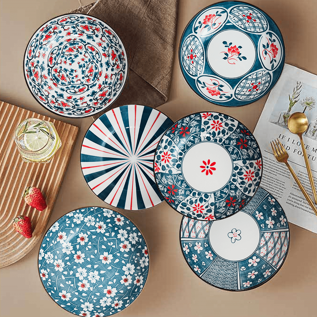 [COD] Luxury Handicraft Plate and Bowl Set/Ceramic Dinnerware Set ...