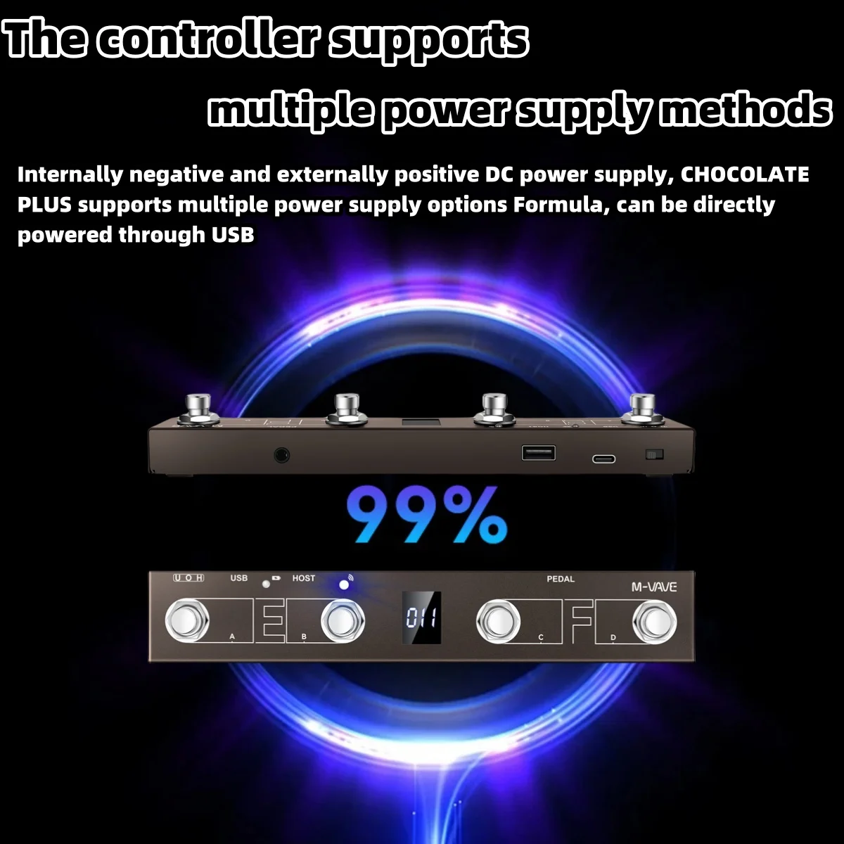 M-VAVE Chocolate Plus Wireless Midi Controller Programmable Wireless ...