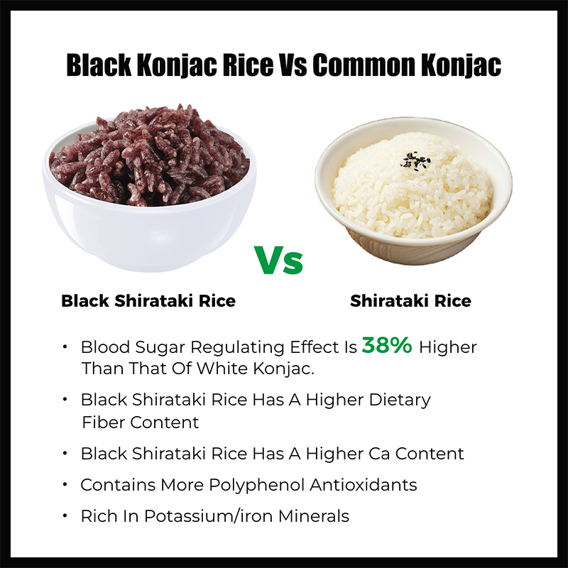 Black shirataki rice 1kg Shiritaki rice original shirataki dried rice ...