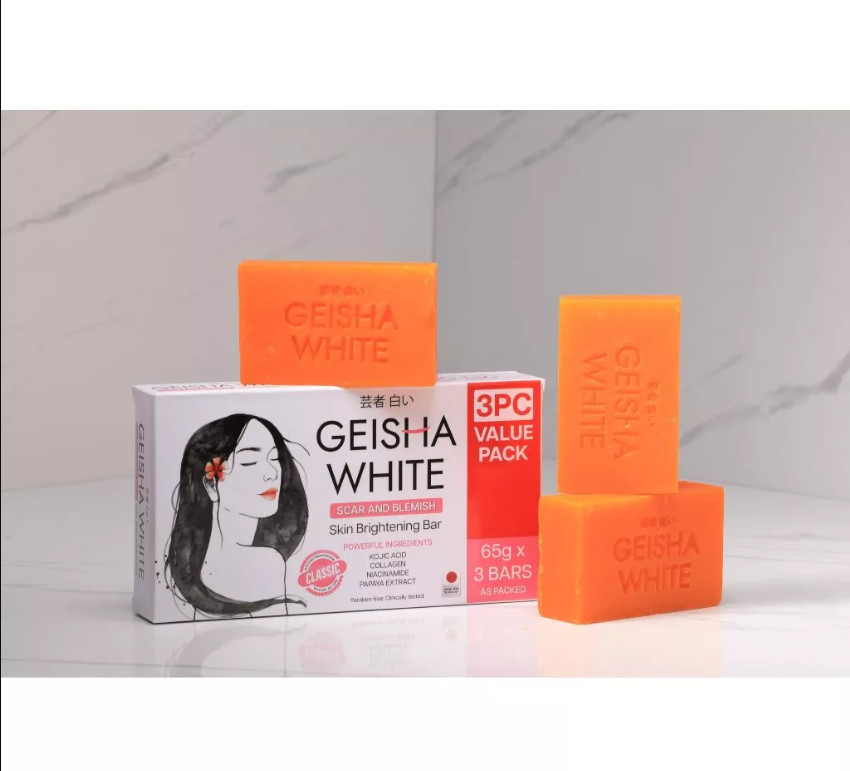 Geisha White Skin Brightening Bar Scar and Blemish Classic Brightening ...