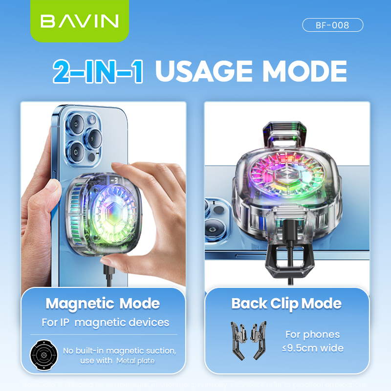 BAVIN Magnetic Gaming Phone Cooler | Fast Cooling Heat Dissipation ...