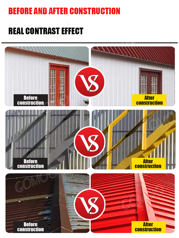 3 In 1 Water-Based Rust Paint Metal Rust Converter Anti Rust Paint For ...