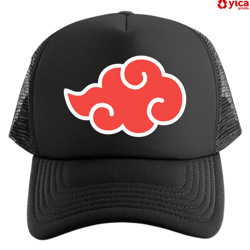 Akatsuki Mesh Cap - Anime Snapback Hat with Cloud Design | Shopee ...
