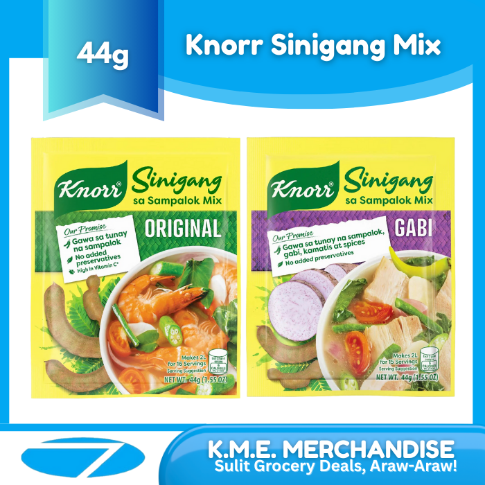 Knorr Sinigang Mix Original/Gabi (44g) | Shopee Philippines