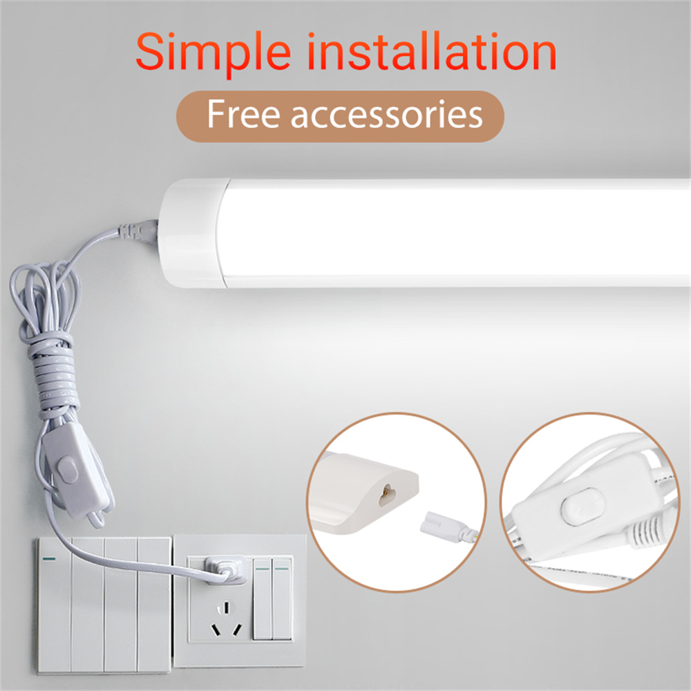 【HOT】60cm Led Tube Light 220V Fluorescent Kitchen Cabinet Bar Desk ...