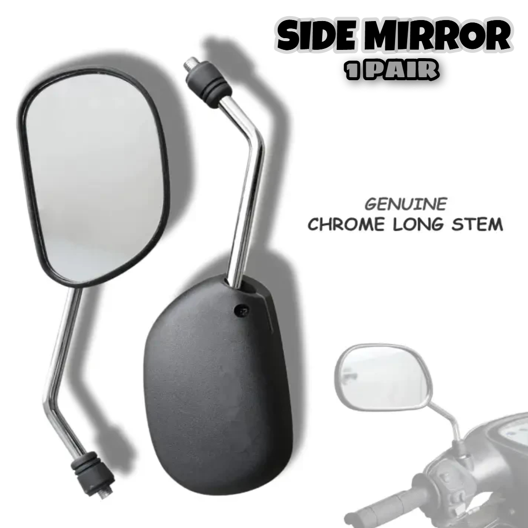 EURO RAPIDO 110- SIDE MIRROR CHROME STEM | LONG STEM STOCK TYPE |HIAGH ...