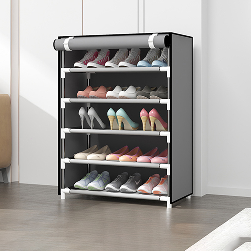 10 Layer 9 Grid Shoe Rack Organizer Stainless Steel Home Use Simple ...