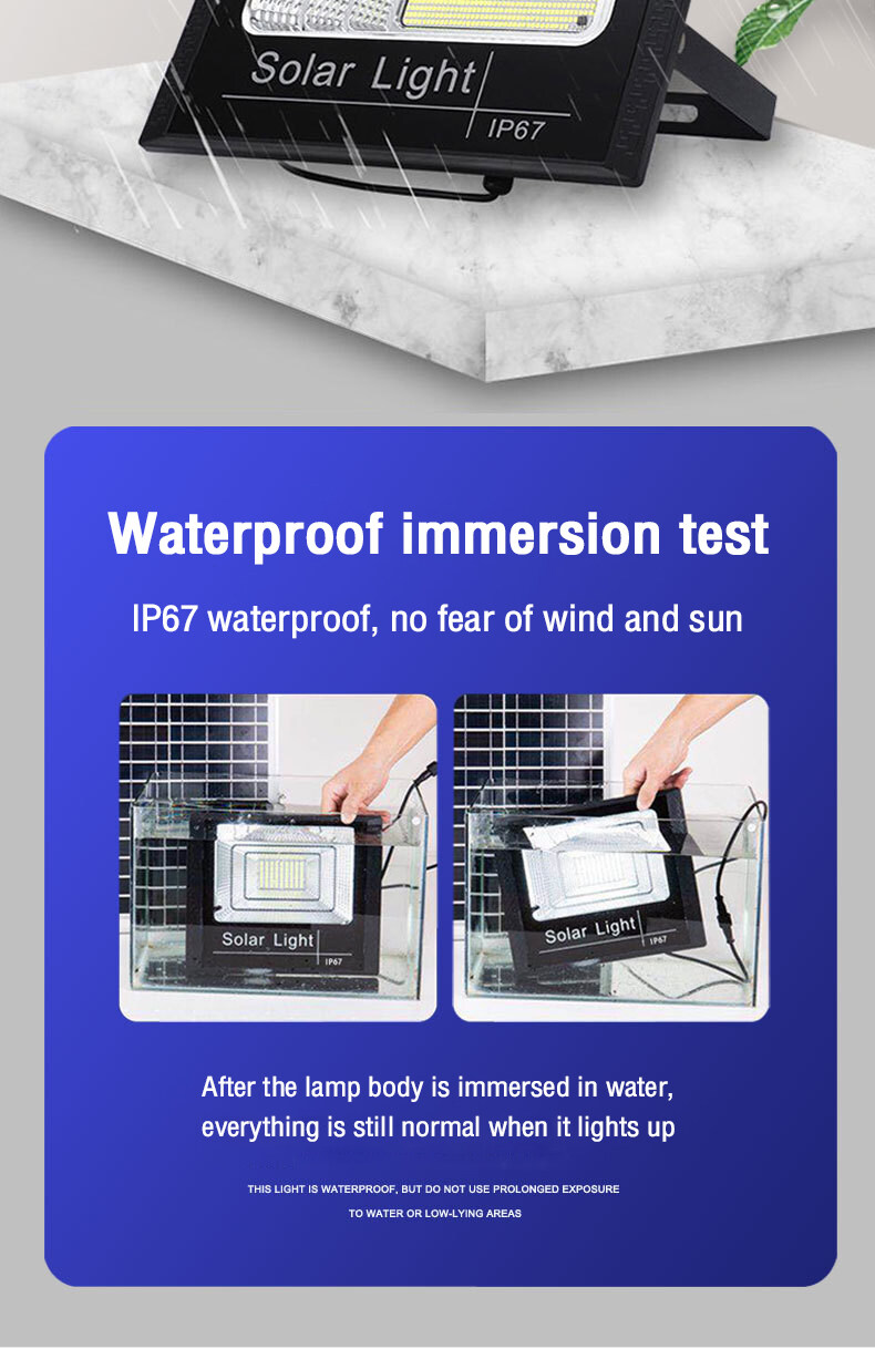 Solar light outdoor waterproof IP67 Solar Flood Light Street Lamp LED ...