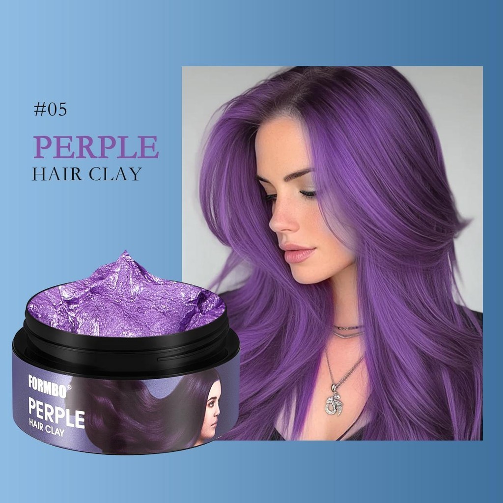 Hair Color Wax Temporary Hair Color Wax Men Women DIY Hairstyle Mud ...
