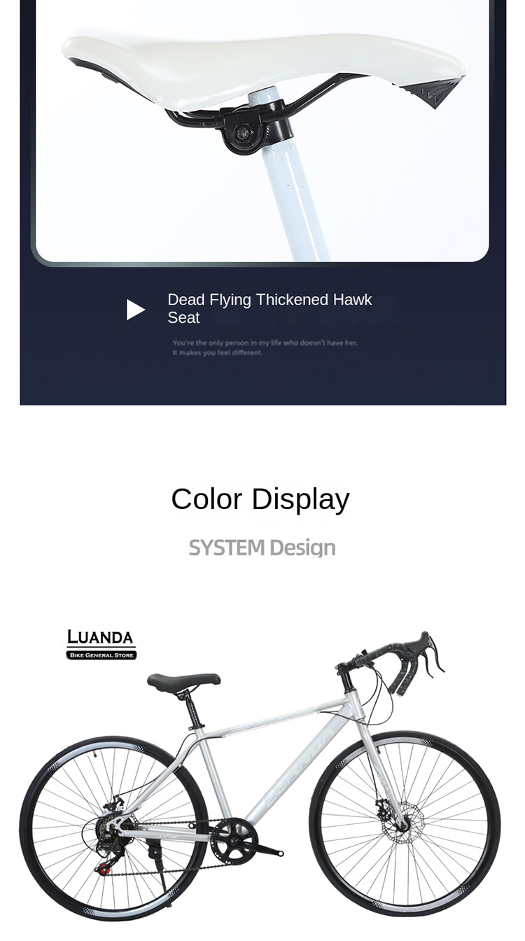 LUANDA 700cc FIXIE Bike Adult Bike 26 inch alloy material frame 7-Speed ...